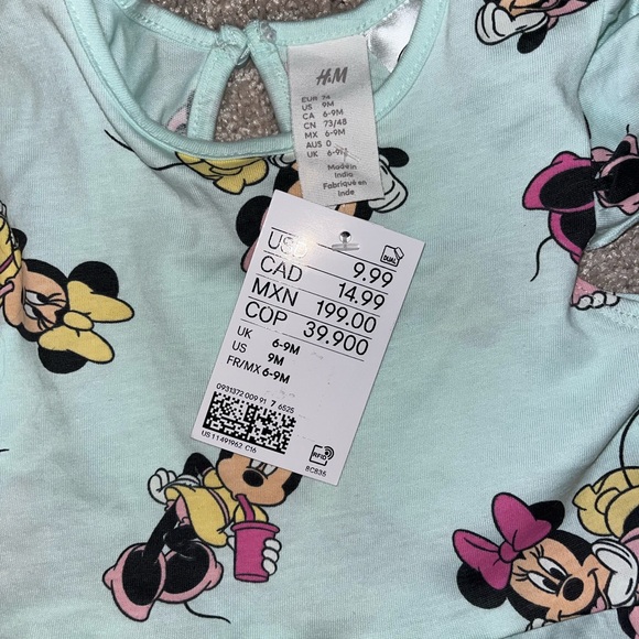 H&M | Dresses | Nwt Hm Baby Minnie Mouse Dress | Poshmark